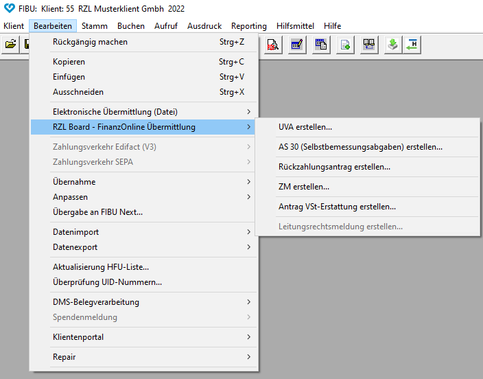 FinanzOnline - RZL Online Hilfe