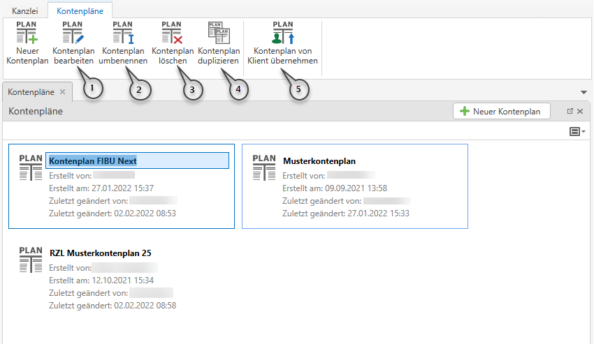 Kontenpläne - RZL Online Hilfe