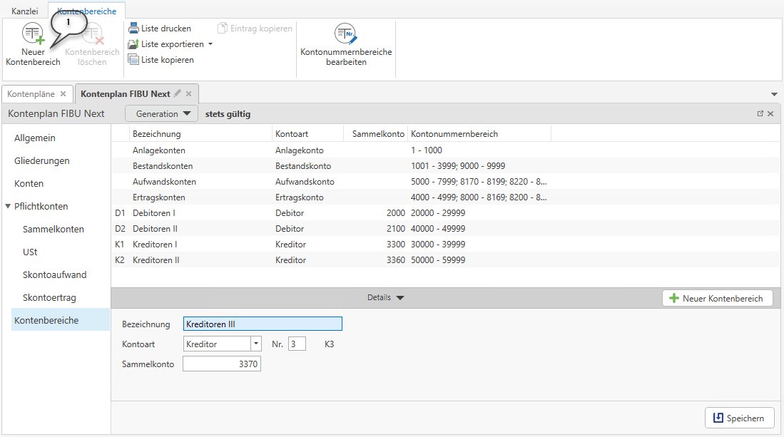 Kontenpläne - RZL Online Hilfe
