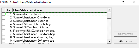 Überstunden-/Mehrarbeitsstunden - RZL Online Hilfe