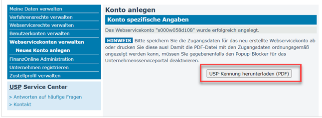 WEBEKU Webservice - RZL Online Hilfe