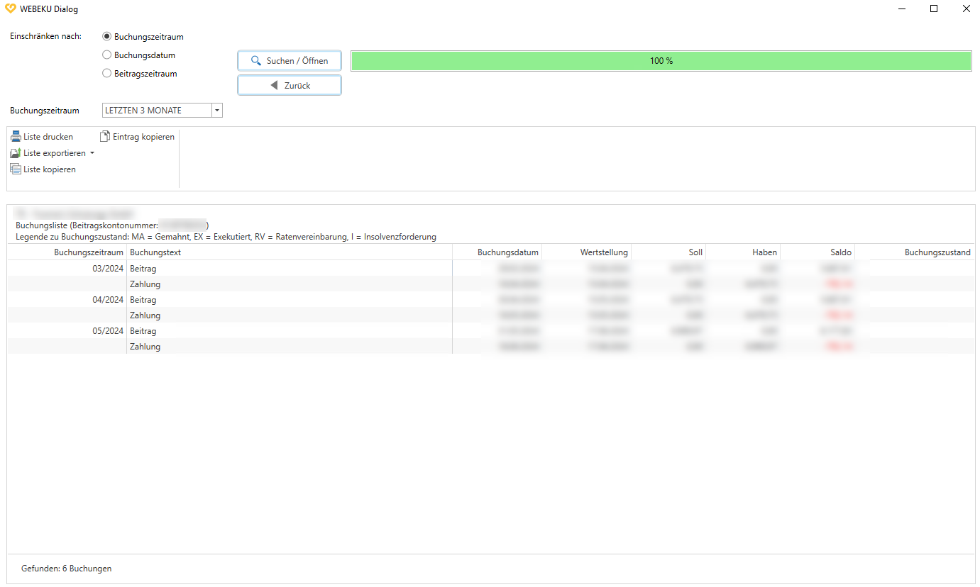 WEBEKU Webservice - RZL Online Hilfe