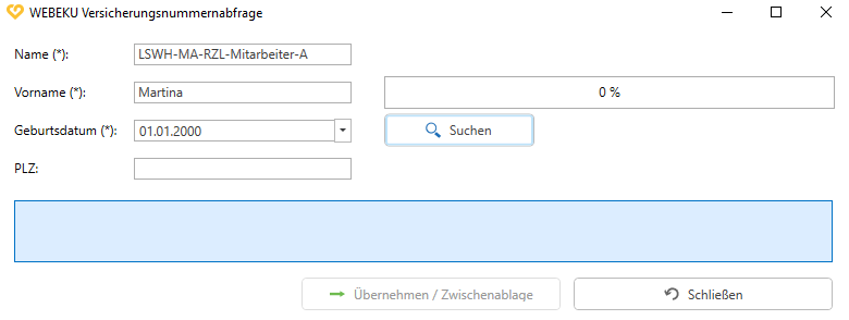 WEBEKU Webservice - RZL Online Hilfe