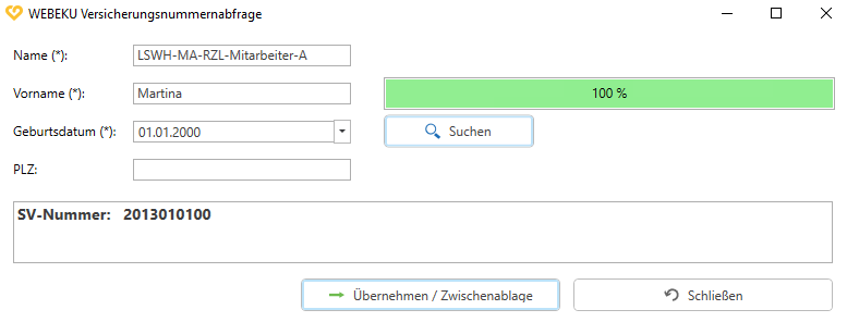 WEBEKU Webservice - RZL Online Hilfe