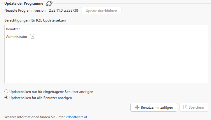 Informationen zur Installation und dem Update der Programme - RZL ...