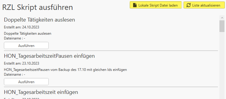 Skripte - RZL Online Hilfe