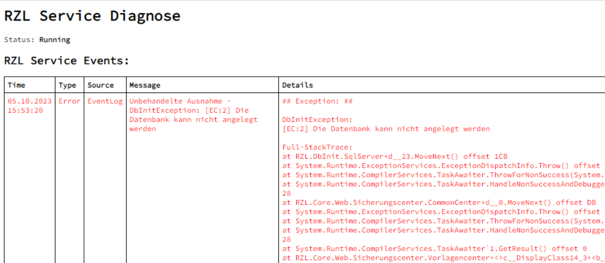 RZL Dienst installieren - RZL Online Hilfe