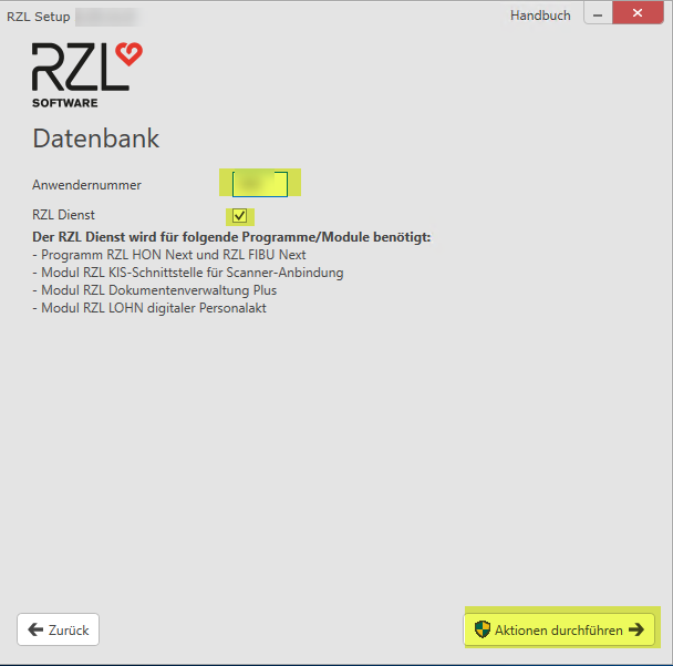 Installation - RZL Online Hilfe