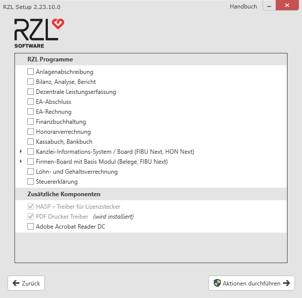 Installation - RZL Online Hilfe